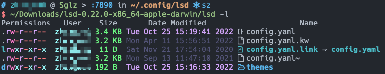 Unable to Change Color Theme with Default theme example · Issue #756 · lsd-rs/lsd · GitHub