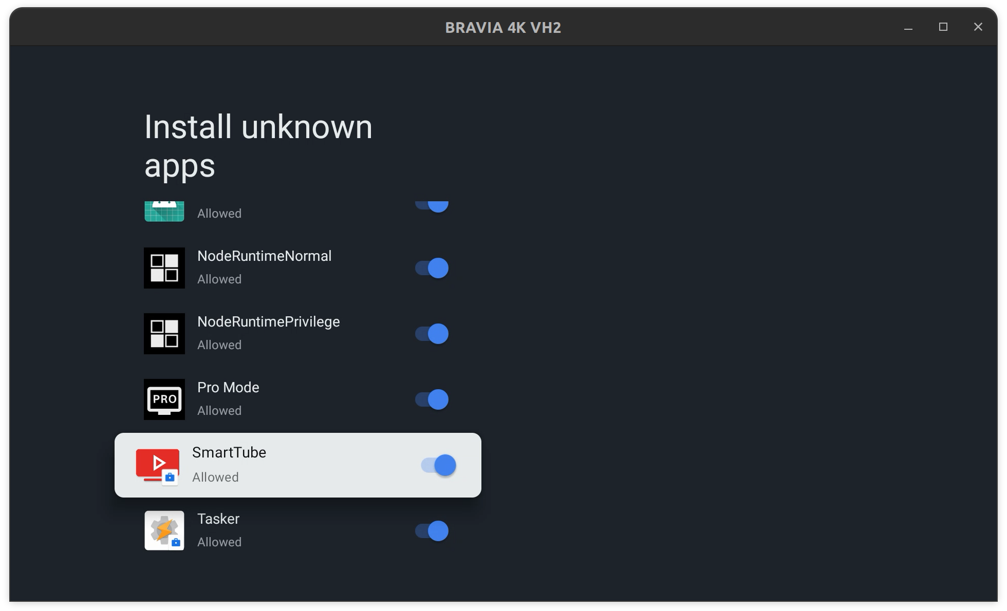 Updater fails on Sony A80J · Issue #2247 · yuliskov/SmartTube · GitHub