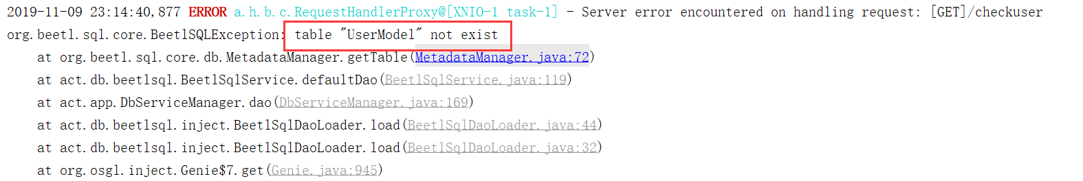 用beetlsql后，table注解无效 · Issue #2 · act-gallery/todo-beetlsql · GitHub