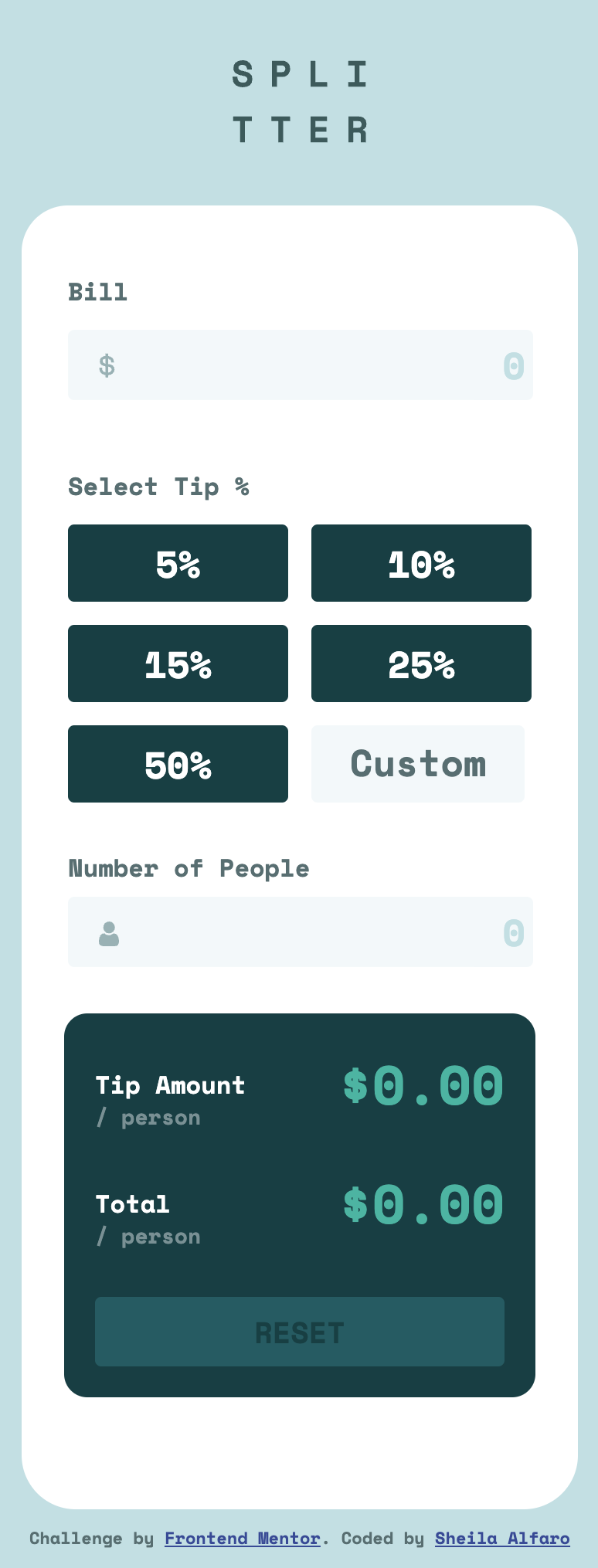 GitHub - svalfaro/tip-calculator