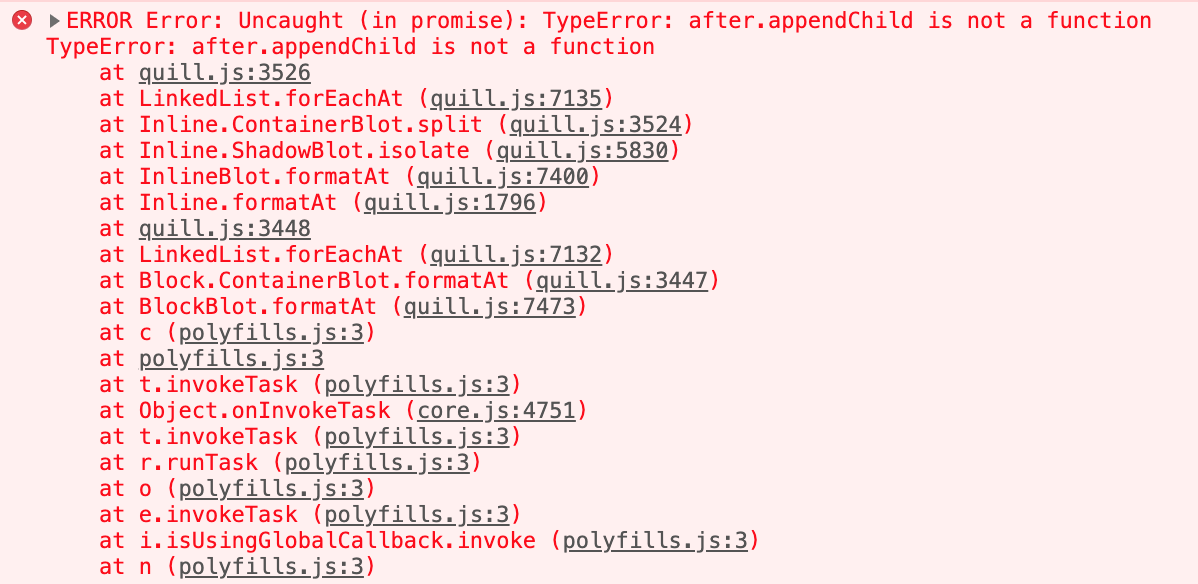 Formula render issue · Issue #880 · KillerCodeMonkey/ngx-quill · GitHub
