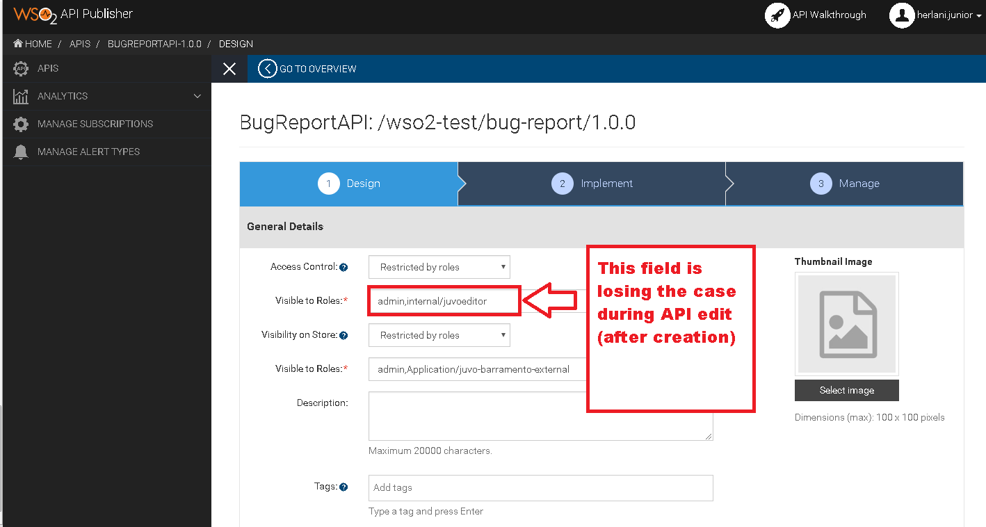 Problems With Field Visible To Roles In Api Edit In Publisher · Issue 5369 · Wso2carbon 