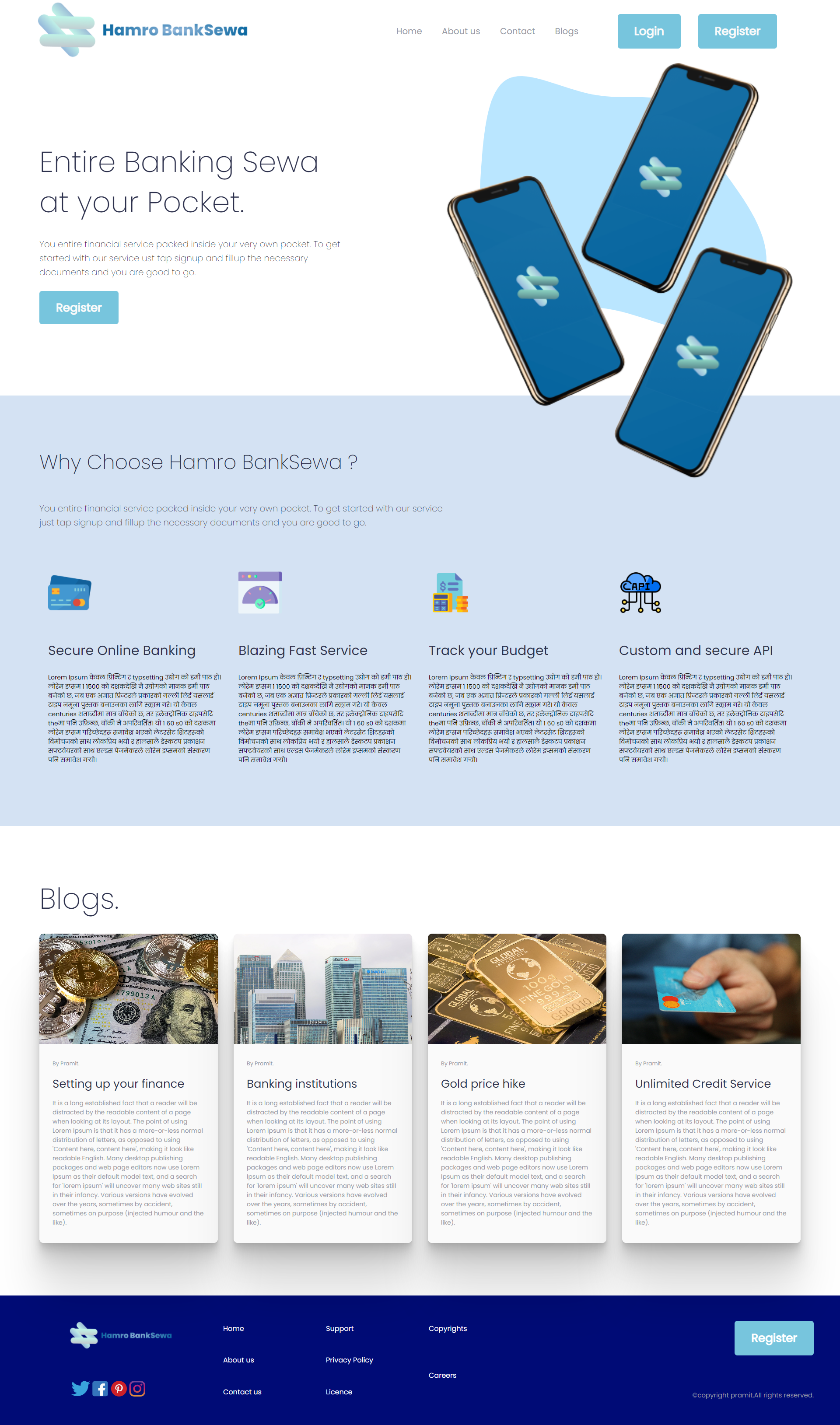 GitHub - pramit-marattha/Hamro-BankSewa: Responsive Banking app landing ...