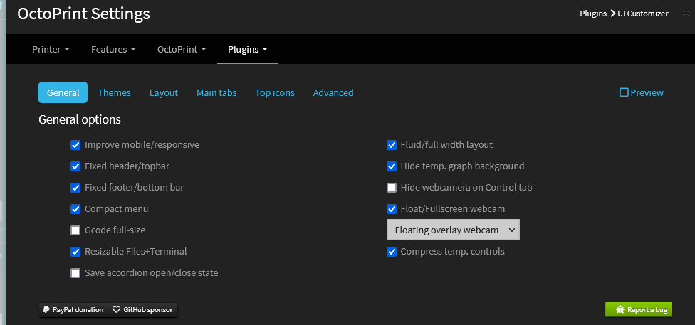 [BUG] Window width layout and window styles went nuts · Issue #242 · LazeMSS/OctoPrint ...