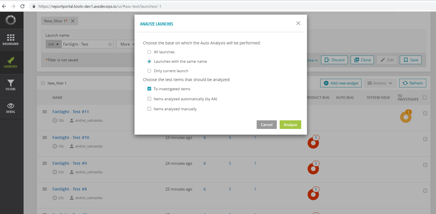 [v5] Auto-analysis doesn't work · Issue #1222 · reportportal/reportportal · GitHub