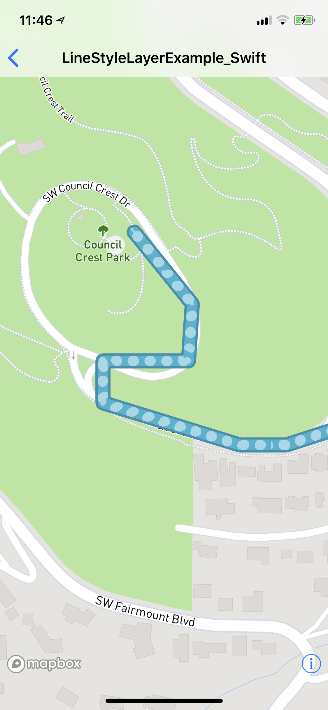 LineStyleLayerExample style differs between Obj-C and Swift examples. · Issue #220 · mapbox/ios ...