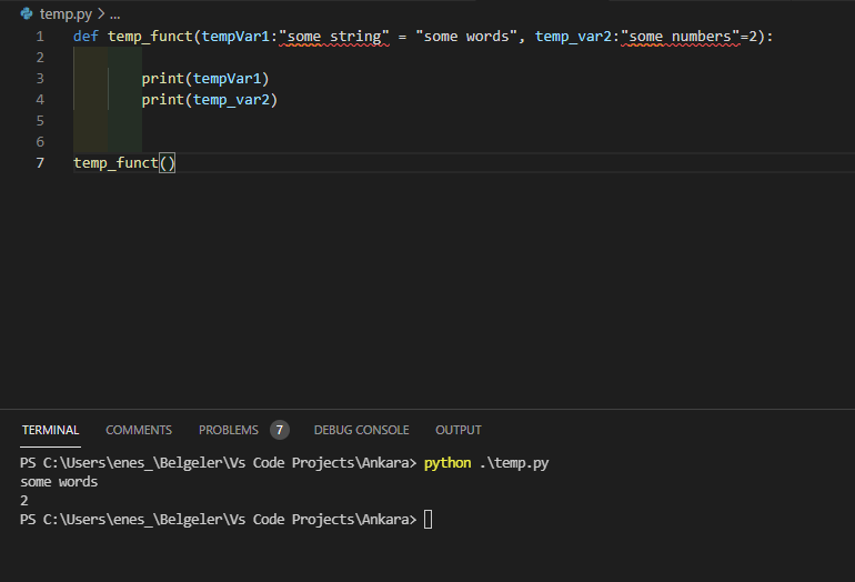Function annotations are treating as bug · Issue #1965 · microsoft/pylance-release · GitHub