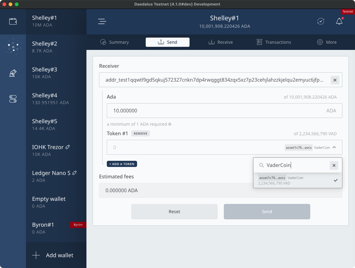 Show asset name when selecting multiple tokens. · Issue #2590 · input-output-hk/daedalus · GitHub