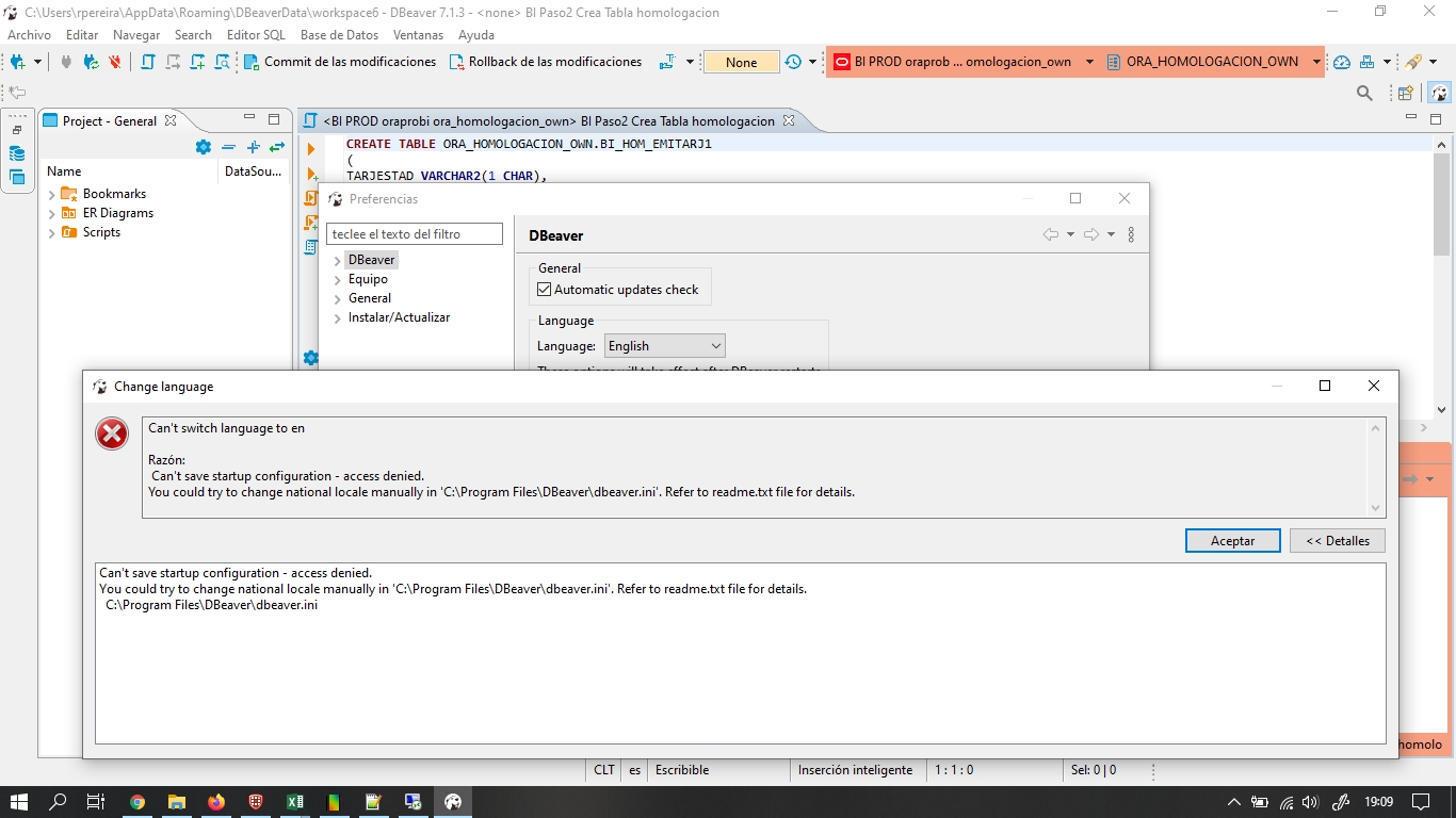Change language in dBeaver option failed · Issue #7373 · dbeaver ...