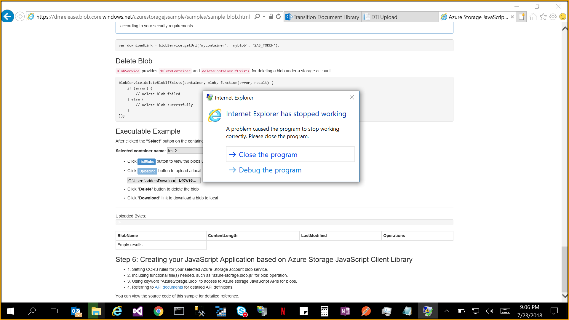 IE 11 crashes when large PDF files [around 400mb] are uploaded · Issue ...