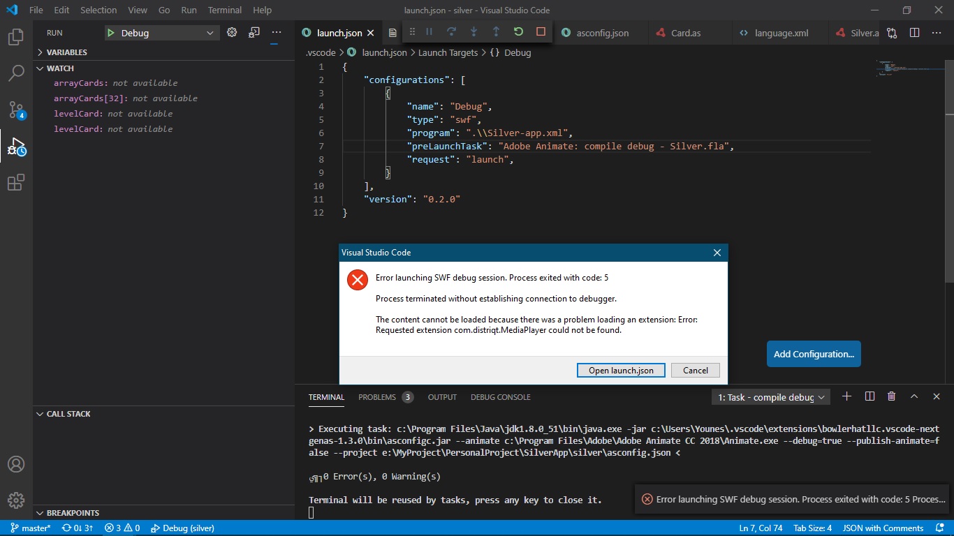 ANEs not unpackaged for debugging when compiling with Animate · Issue #503 · BowlerHatLLC/vscode ...