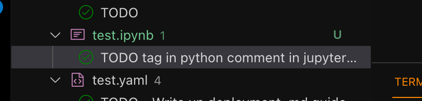 TODO tag not found in python code in Jupyter notebook? · Issue #548 ...