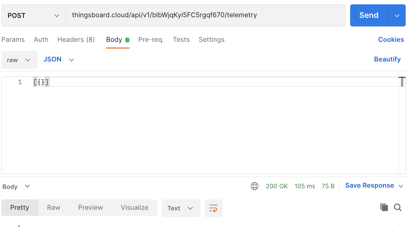 [Bug] HTTP POST telemetry with empty json array times out · Issue #6746 · thingsboard ...