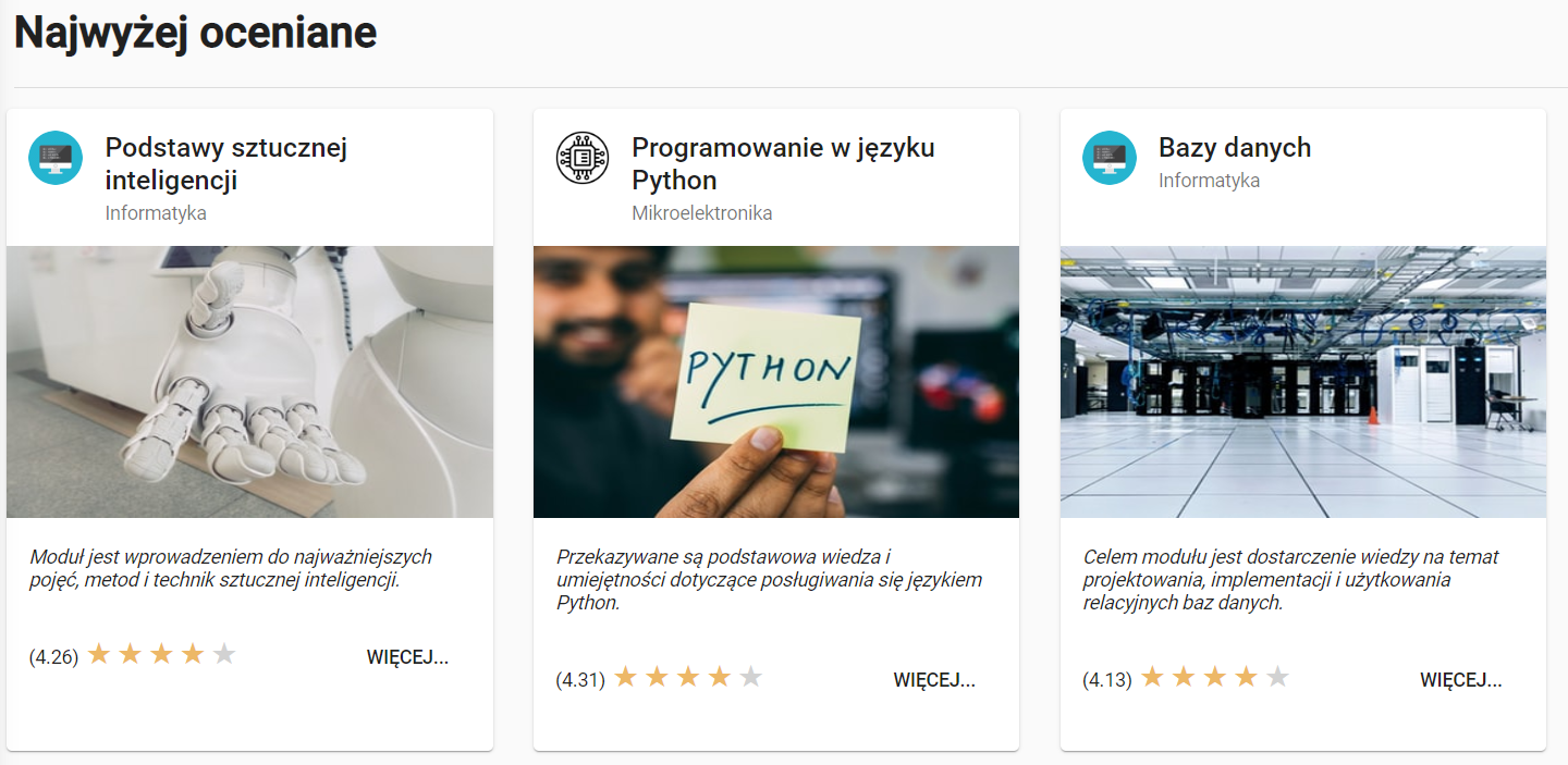GitHub - wrobdomi/CoursesRecommenderFrontend: Client side for CoursesRecommender.