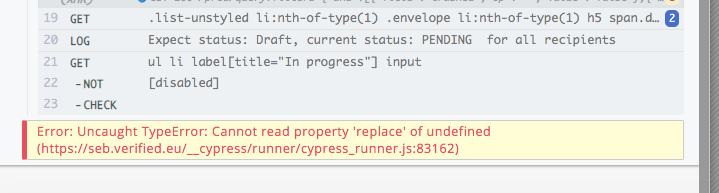Error Happens During The Execution With Each · Issue 4362 · Cypress Iocypress · Github