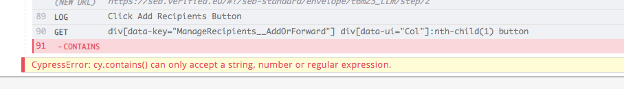 Cypresserror Ntainscan Only Accept String Error Appeared · Issue 4484 · Cypress Io