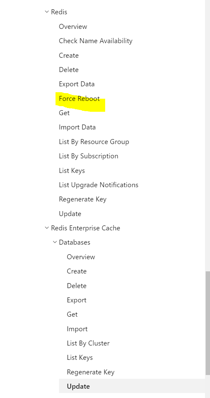 Update Admin doc to account for Enterprise Redis and inability to reboot · Issue #73852 ...