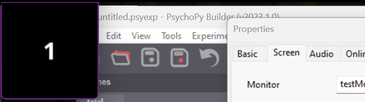 Progress bar on 'Show Screen Numbers' is not seen · Issue #5561 · psychopy/psychopy · GitHub