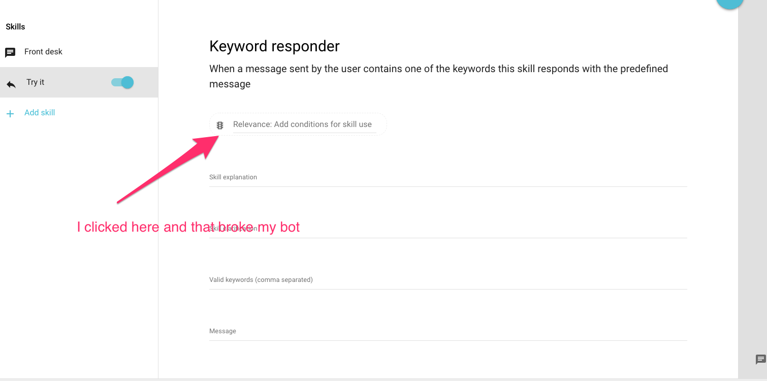 Clicking Relevance, Bot becomes unusable · Issue #176 · instedd/aida · GitHub