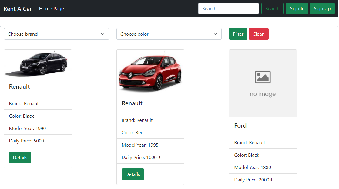 GitHub - sevvalbrt/RentACar-Frontend