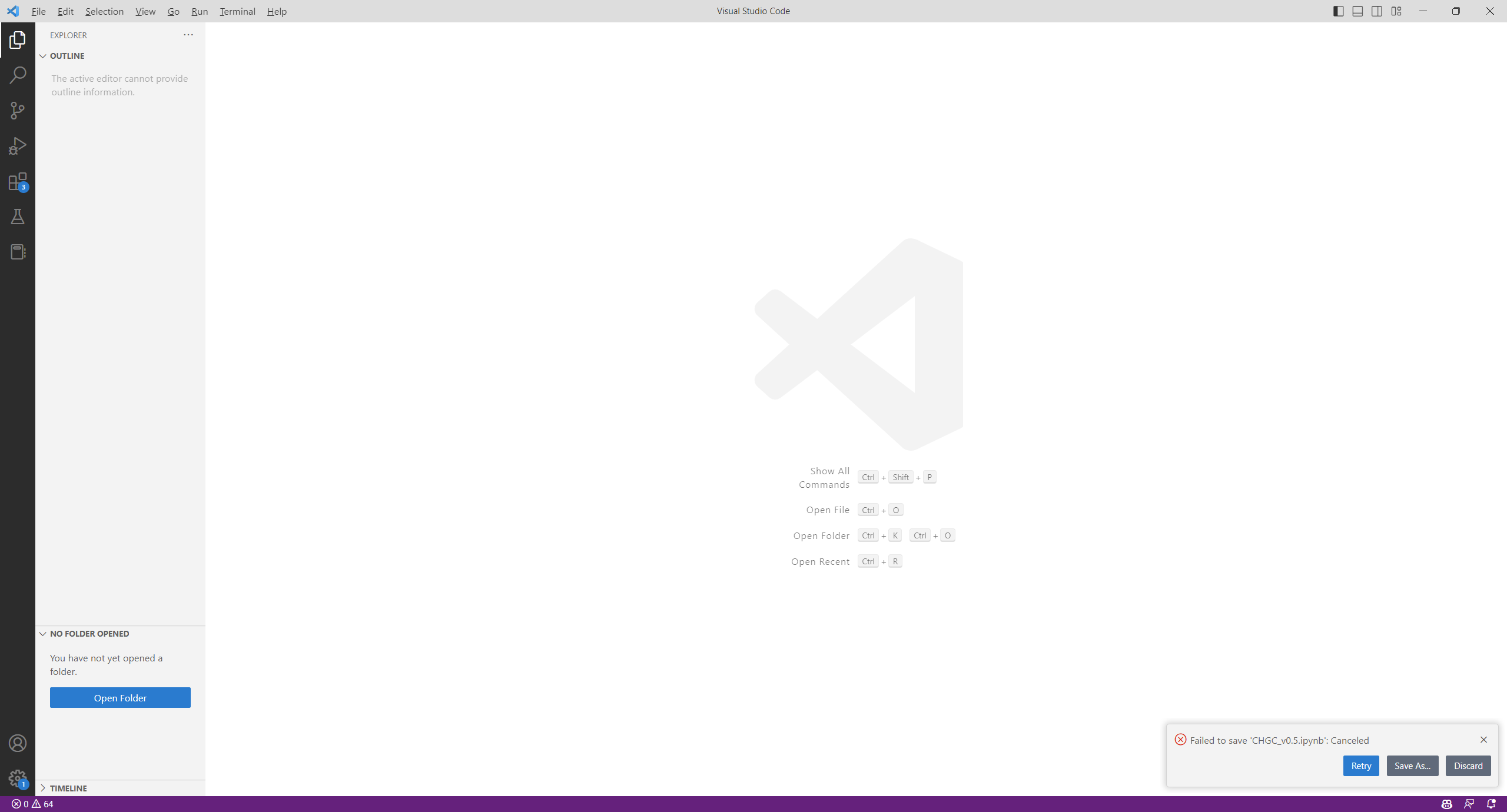 failed to save 'xxx.ipynb': unexpected type · Issue #176531 · microsoft/vscode · GitHub