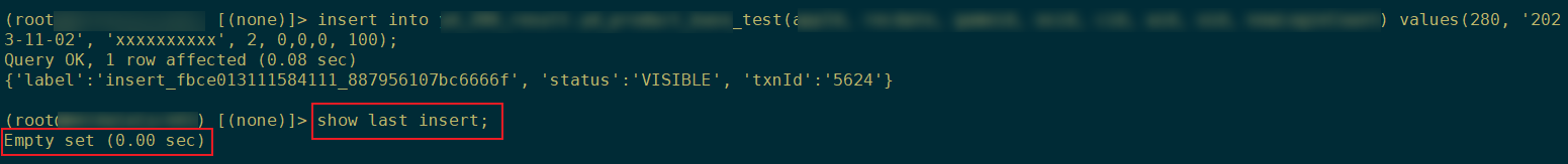 [bug] 同一个connection Session情况下 Insert Sql执行后 执行 Show Last Insert 返回为空 · Issue 26285 · Apache