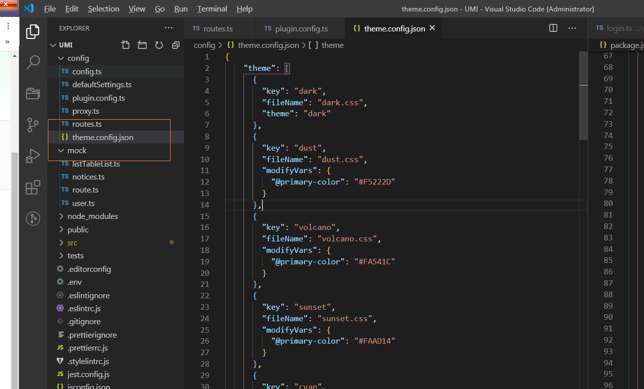 请教umi-plugin-antd-theme配置无效 · Issue #7221 · ant-design/ant-design-pro · GitHub
