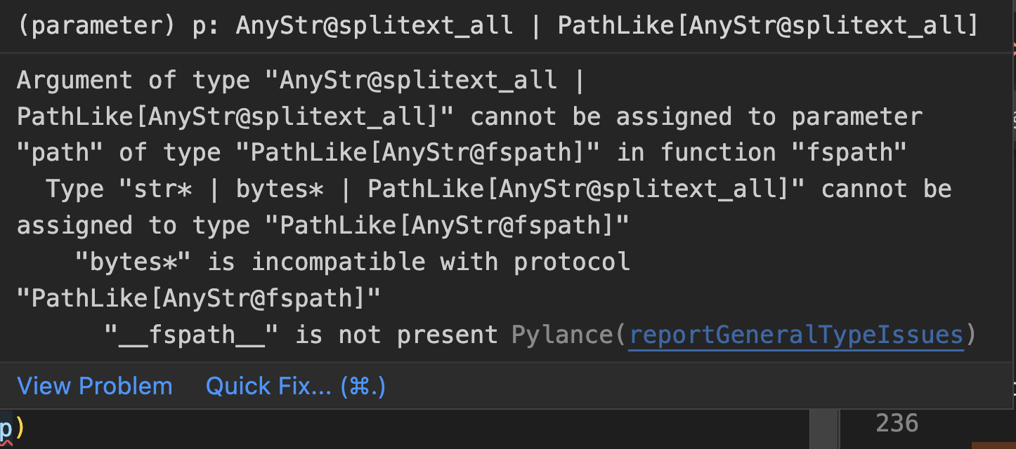 Possible invalid type error with overloaded AnyStr · Issue #3817 · microsoft/pyright · GitHub