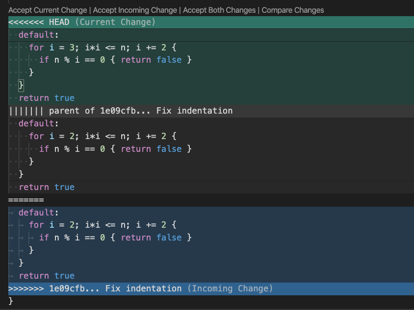 Allow comparing three way git changes with base commit · Issue #105937 ...