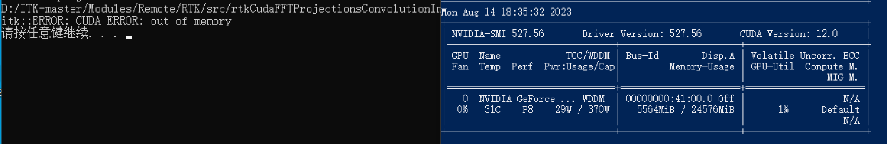 ITK-master/Modules/Remote/RTK/src/rtkCudaFFTProjectionsConvolutionImageFilter.cu:83: itk::ERROR ...