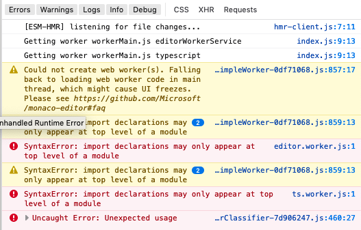 Add instructions for integrating ESM version with snowpack · Issue #2227 · microsoft/monaco ...