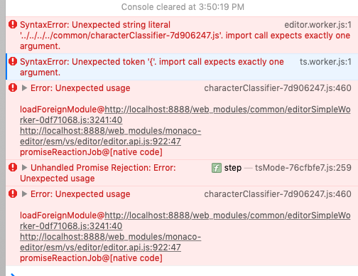 Add instructions for integrating ESM version with snowpack · Issue #2227 · microsoft/monaco ...