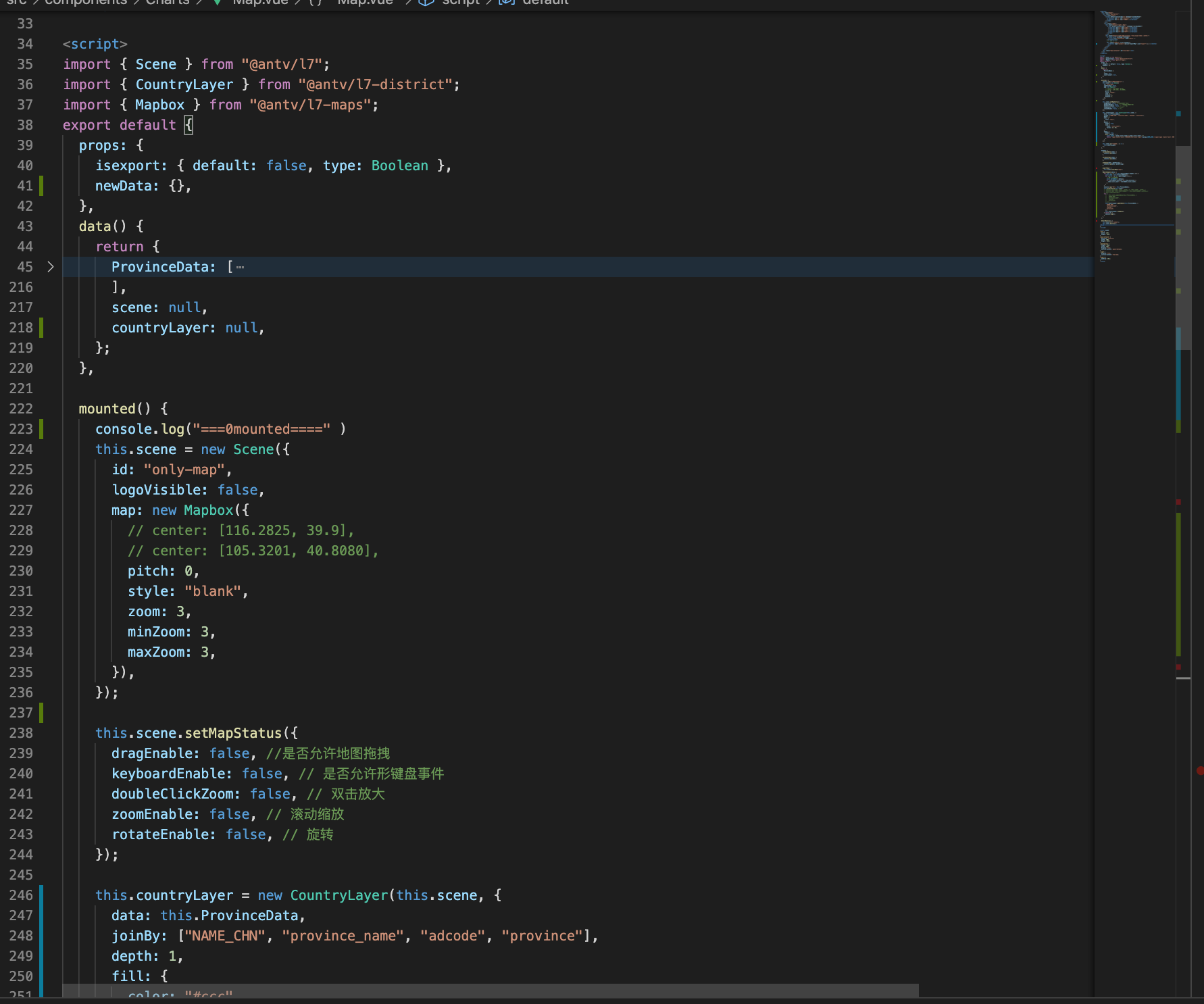 地图的CountryLayer构造的实例，调用updateData方法无法更新地图现有数据 · Issue #492 · antvis/L7 · GitHub