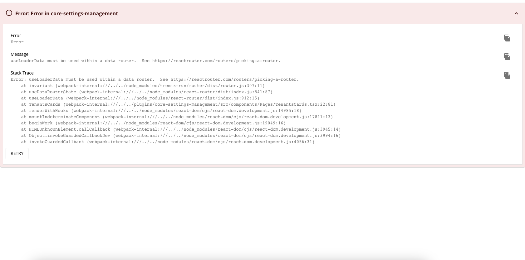 🐛 Bug Report: I cannot use `useLoaderData` hook from react-router · Issue #19681 · backstage ...