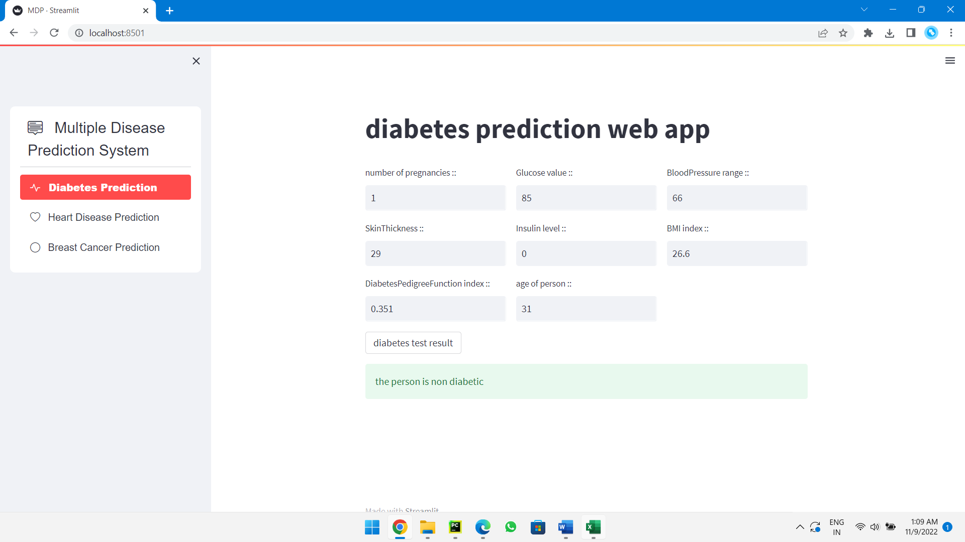 GitHub - Adinarayanreloaded/Multiple-Disease-Prediction-System