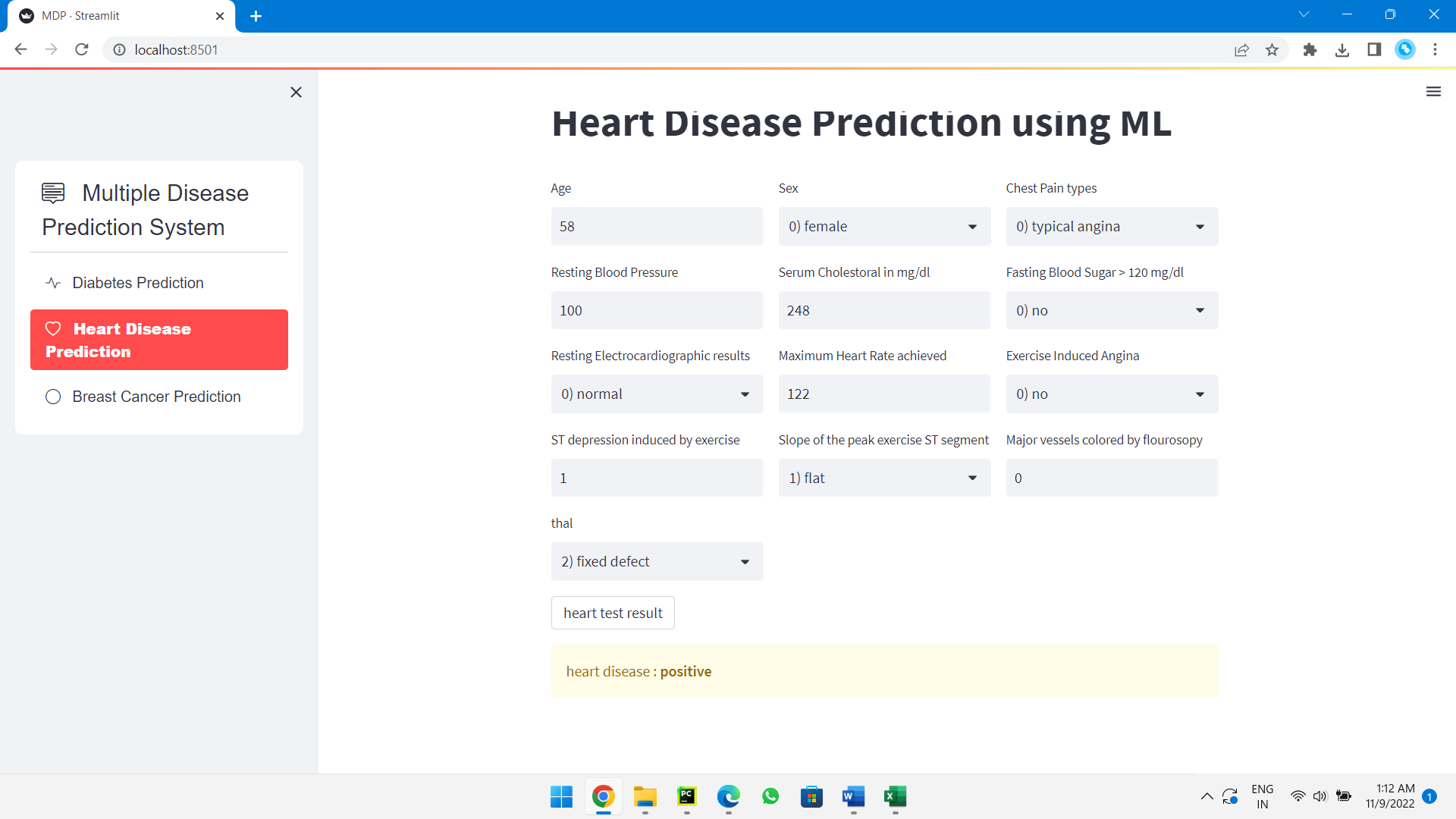 GitHub - Adinarayanreloaded/Multiple-Disease-Prediction-System