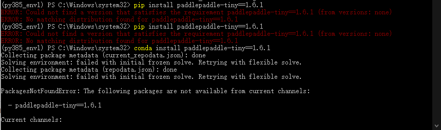 安装paddlepaddle-tiny时pip和conda都找不到这个包 · Issue #891 · fxsjy/jieba · GitHub