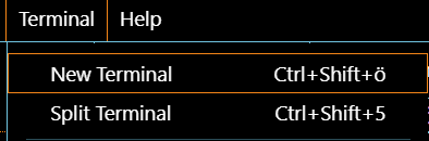 Instruction to open integrated terminal needs clarification · Issue ...