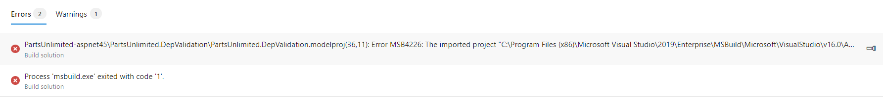 M06-LAB6a: Build fails with project template default settings · Issue #140 · MicrosoftLearning ...