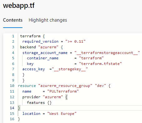 M14-LAB14b: webapp.tf content has changed, provider registration needs to be placed before the ...