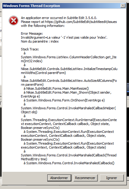 Unknown issue · Issue #2851 · SubtitleEdit/subtitleedit · GitHub
