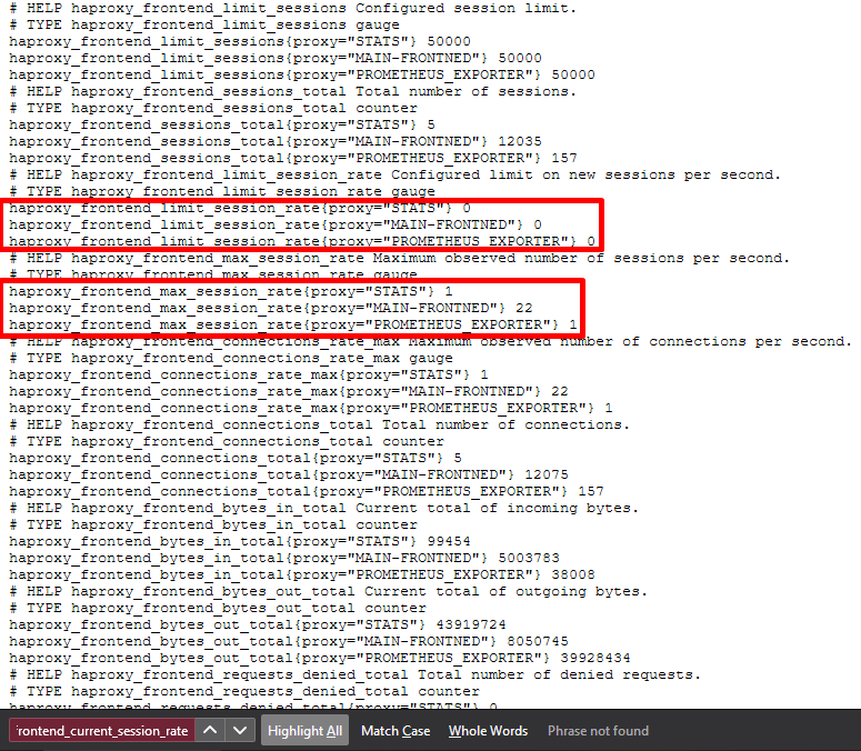 Is `haproxy_frontend_current_session_rate` metric really provided? · Issue #240 · haproxy ...