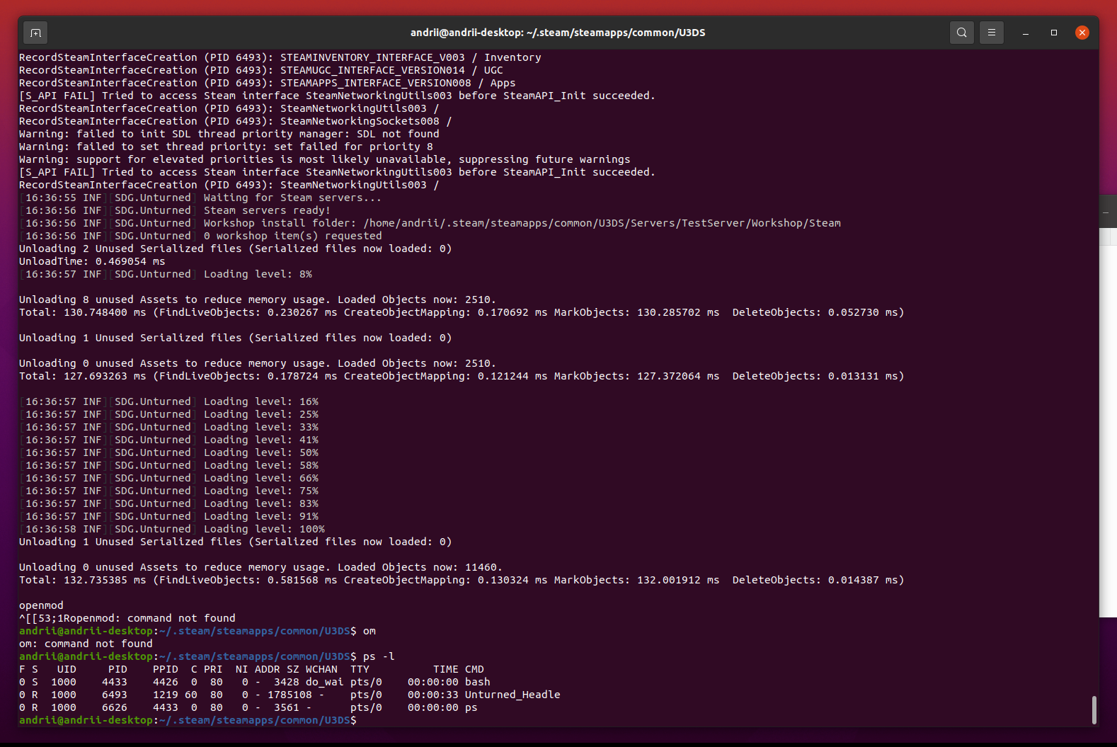 Unable To Type Commands After Restart Linux Only · Issue 394 · Openmodopenmod · Github