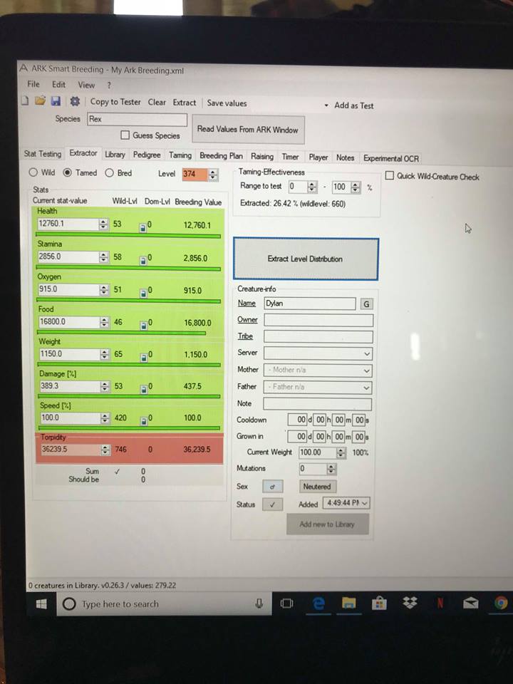 Stat Extract Issues · Issue #649 · cadon/ARKStatsExtractor · GitHub