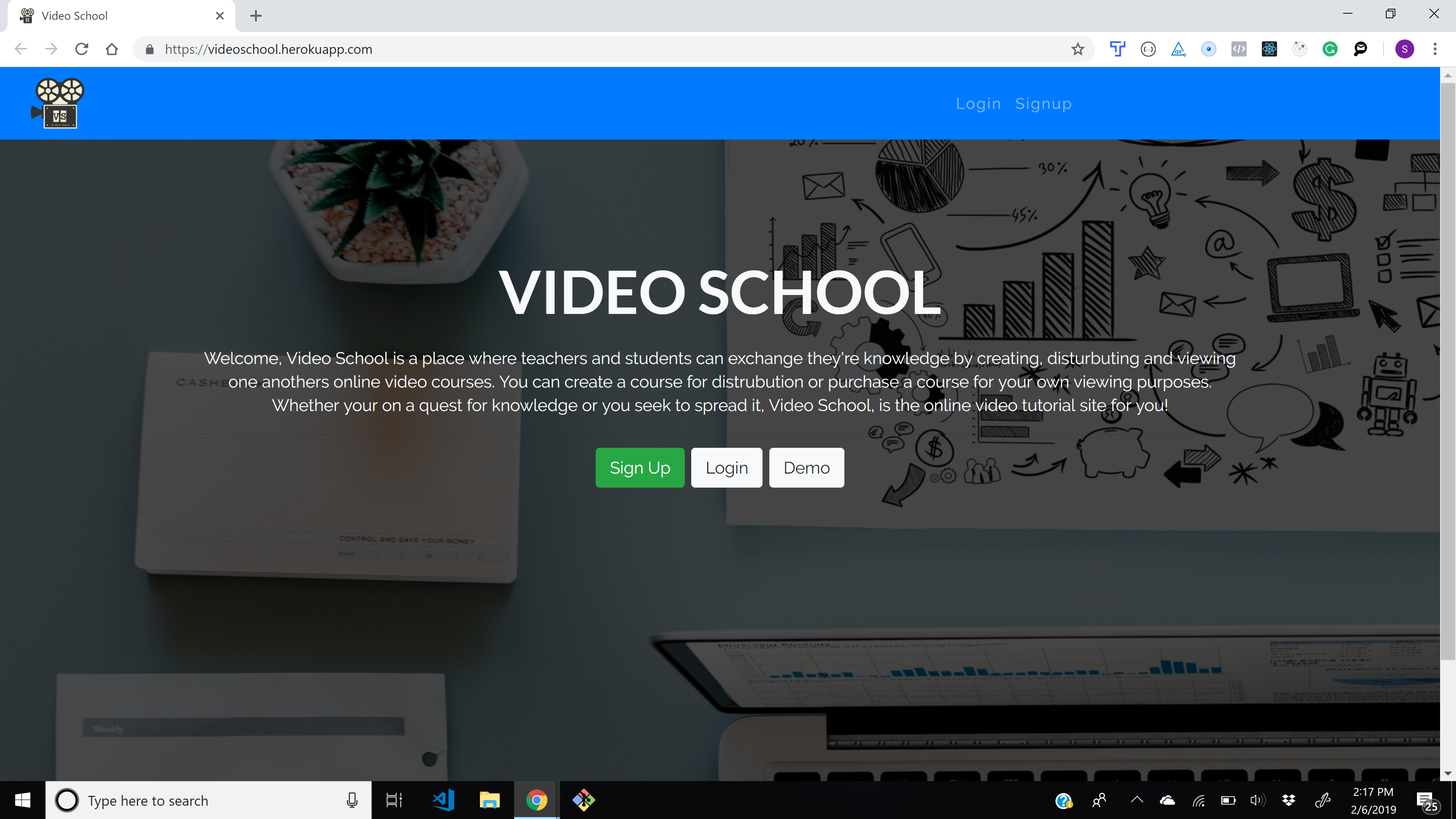 GitHub - kimura-dev/video-school-react-client: Video tutorial app built with React, Node ...