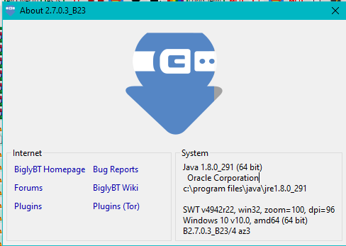 Small Request. Copy to Clipboard in About. · Issue #2108 · BiglySoftware/BiglyBT · GitHub