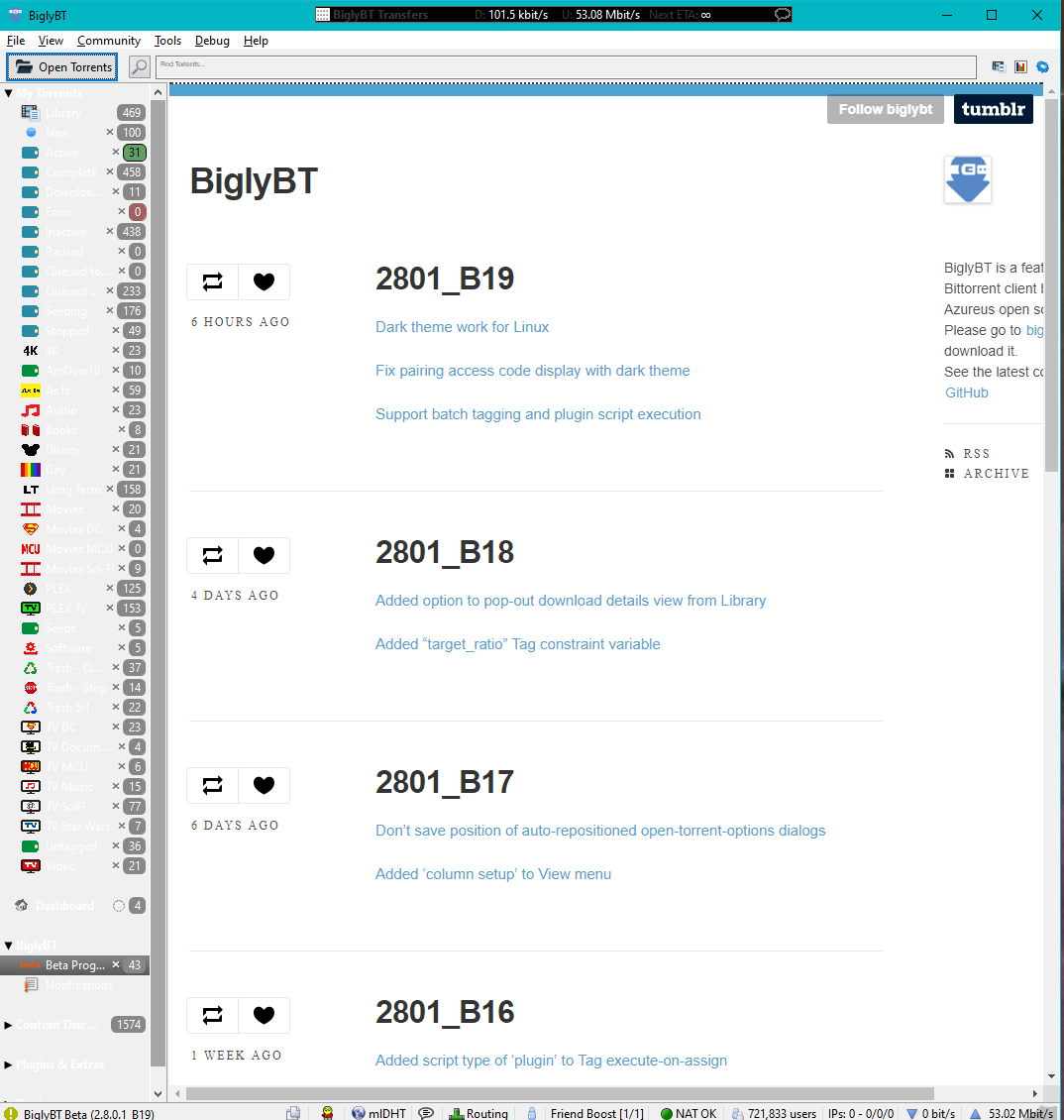 2.8.0.1_B19 > Interface Messed Up. · Issue #2235 · BiglySoftware/BiglyBT · GitHub