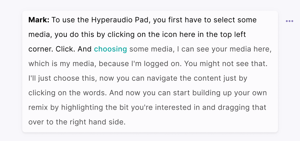 Add support for drag/drop to remix sections · Issue #147 · hyperaudio ...