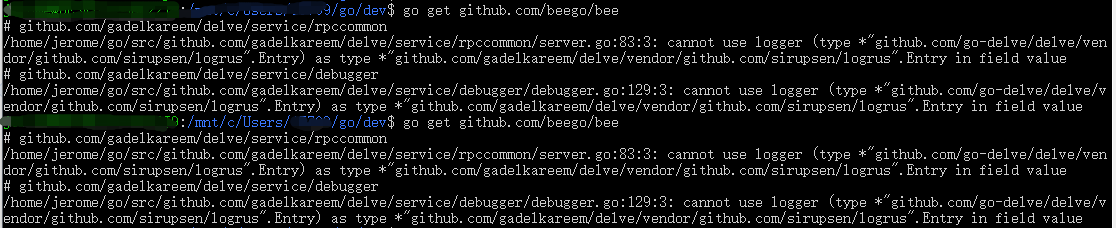 { bee } 下-无法使用记录器 · Issue #682 · beego/bee · GitHub