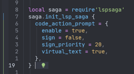 Question: Is there a way to change highlight for code action lightbulb? · Issue #155 · nvimdev ...